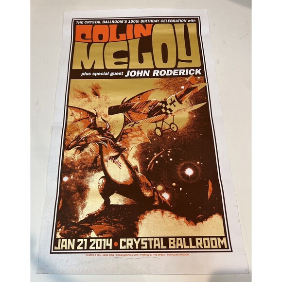 Art | Original 214 Colin Meloy Mike King Pencil Signed Poster 1575 X 26 ...